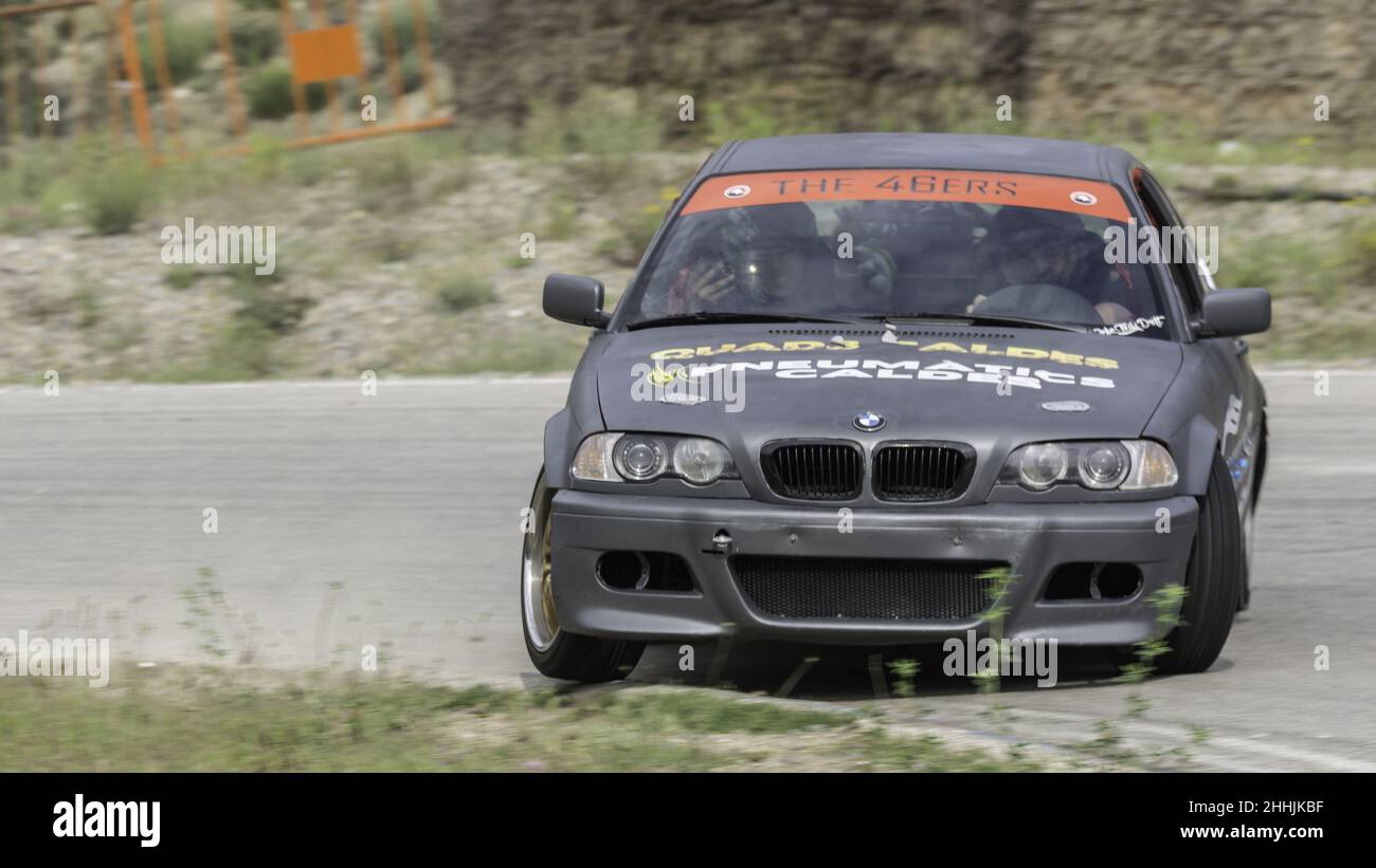 BMW E46 drifting on the circuit outdoors Stock Photo - Alamy