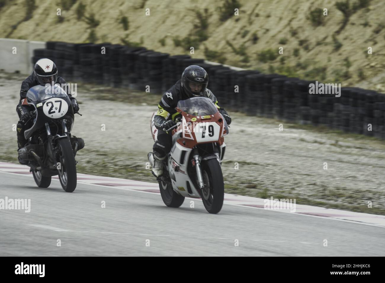 Old racing motorcycle BMW R90 Daytona in a race Stock Photo - Alamy