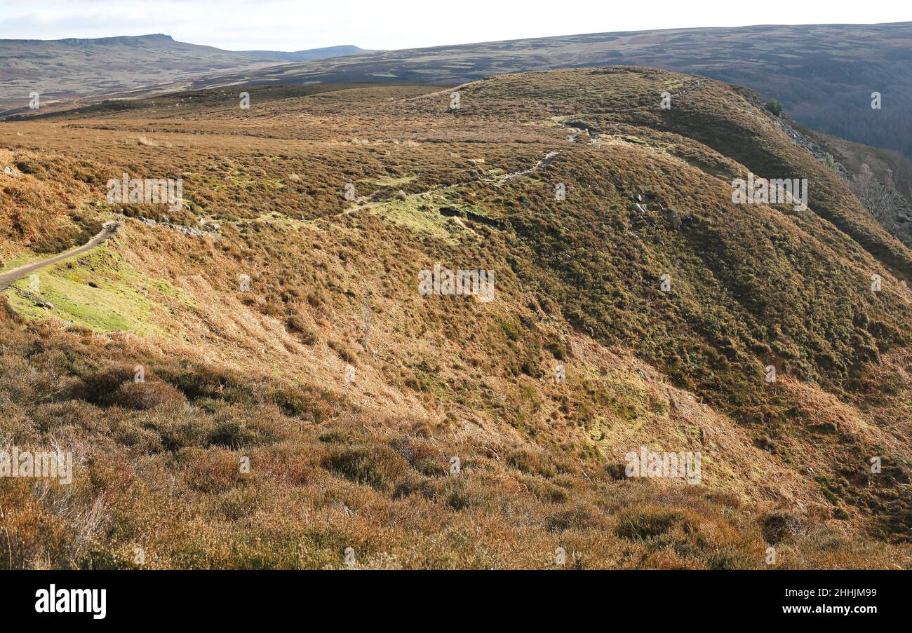 Derwent Edge path, Peak District UK Stock Photo - Alamy