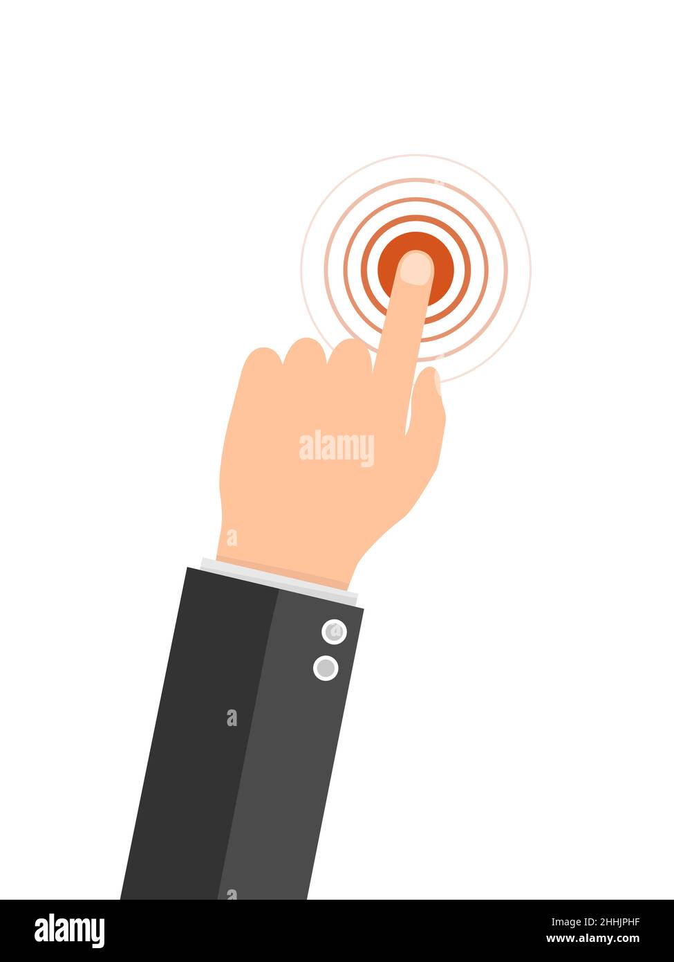 Touch screen finger icon. Finger to touch screen. Vector illustration ...