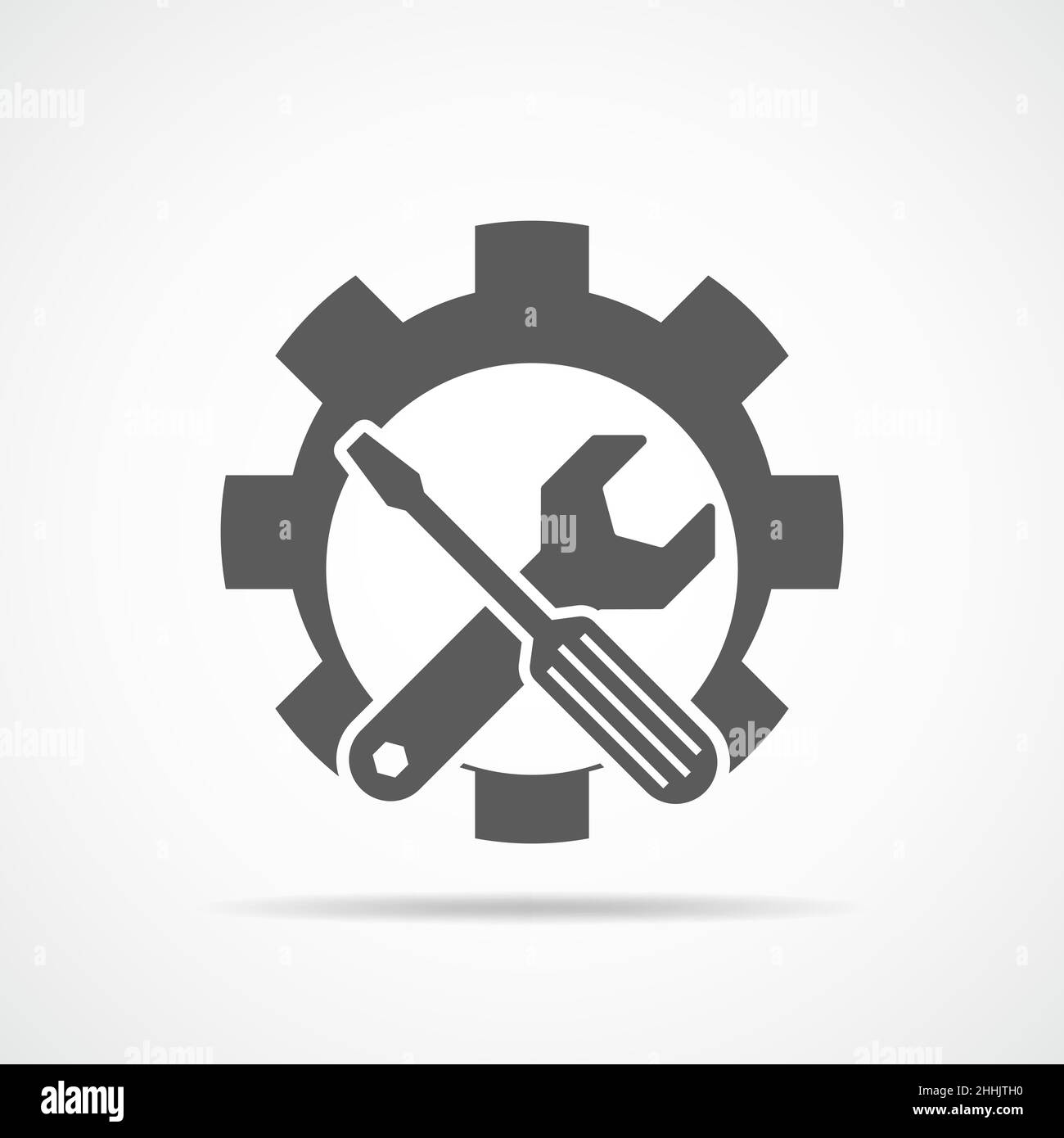 Settings icon gear symbol tools hi-res stock photography and images - Alamy