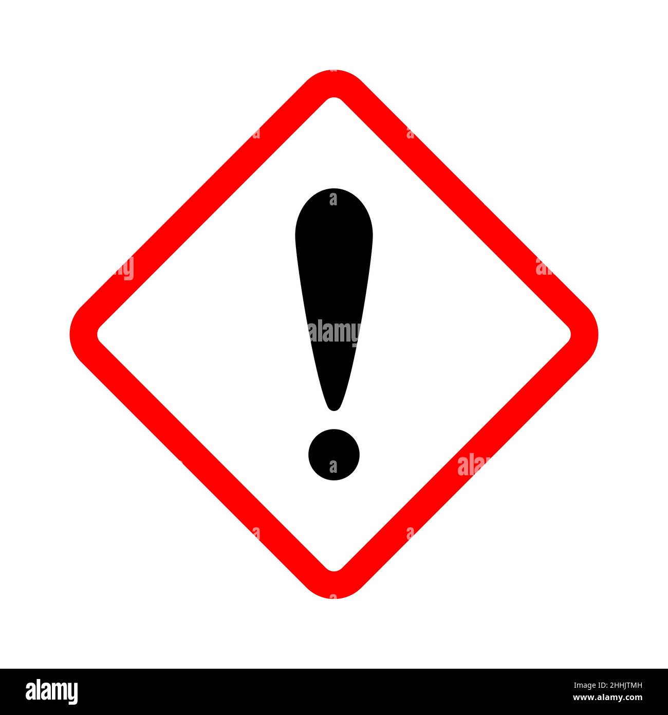 Warning danger sign. Vector illustration. Warning square sign with ...