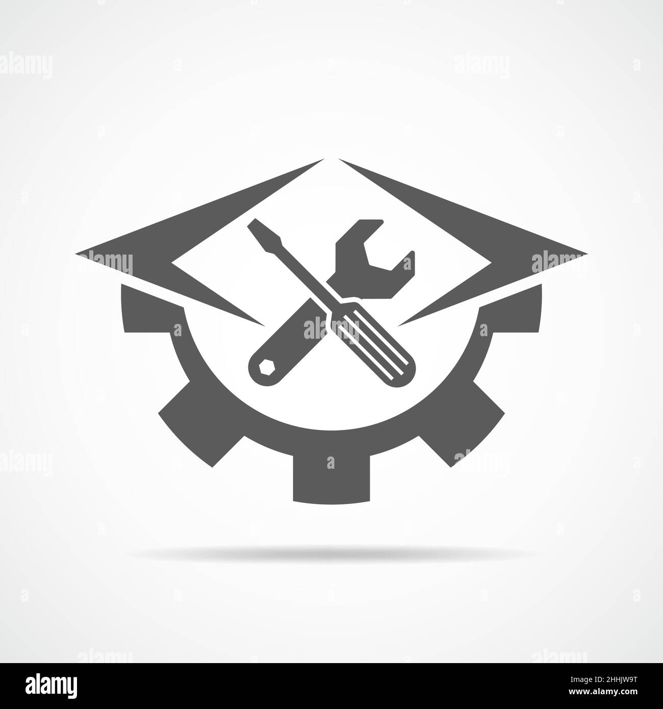 Service tool symbol in flat design. Vector illustration. Settings tools ...