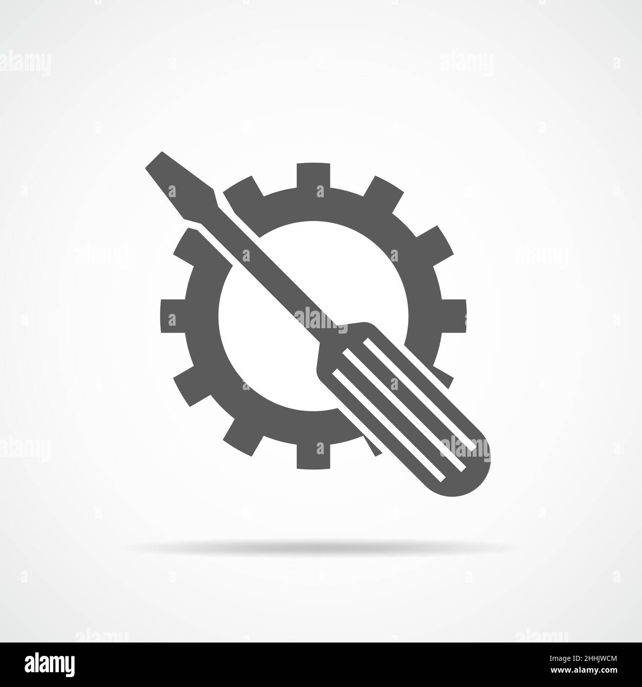 Service tool symbol in flat design. Vector illustration. Settings tools ...