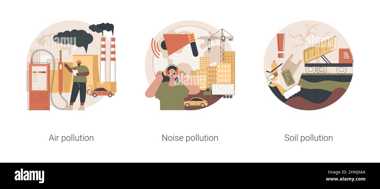 Ecological problem abstract concept vector illustrations Stock Vector ...