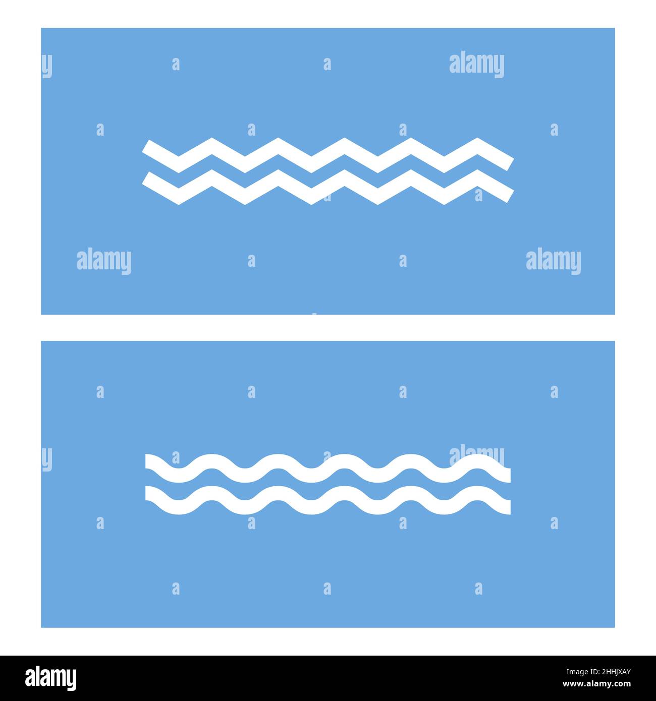 Waves outline icon in flat design. Vector illustration. Wave thin line ...