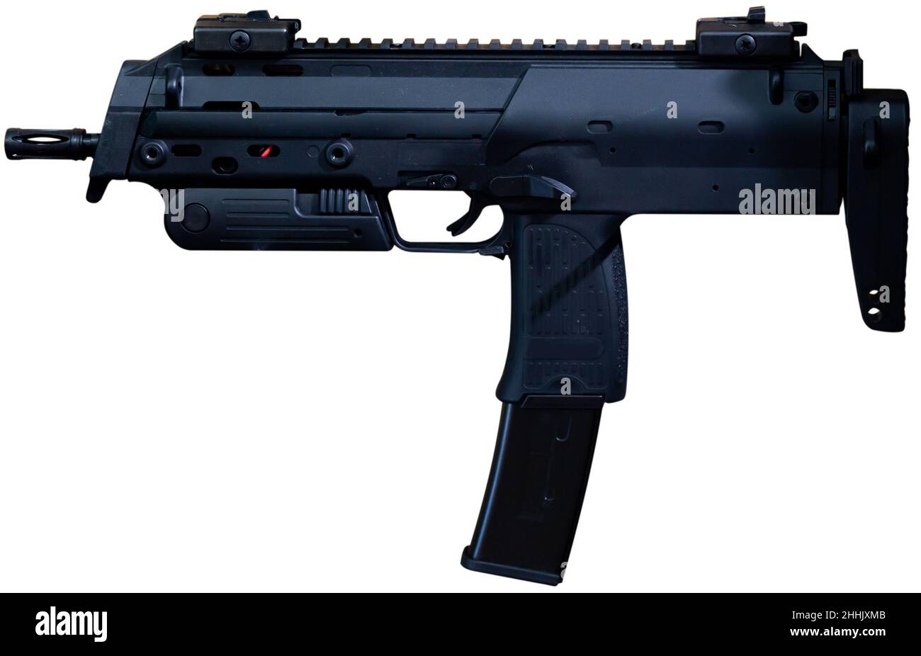 Assault rifle isolated over white background Stock Photo - Alamy