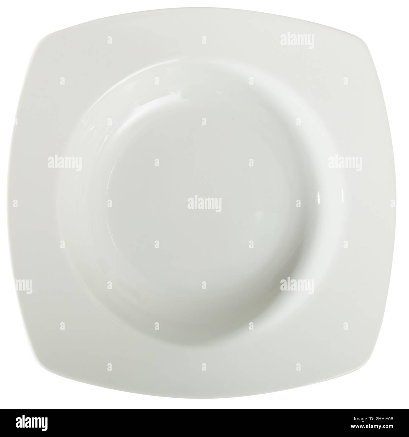 Empty white square plate hi-res stock photography and images - Alamy
