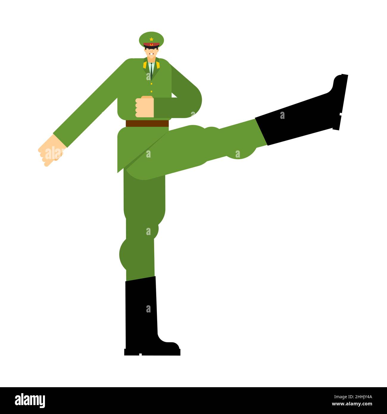 Procession of military group Stock Vector Images - Alamy