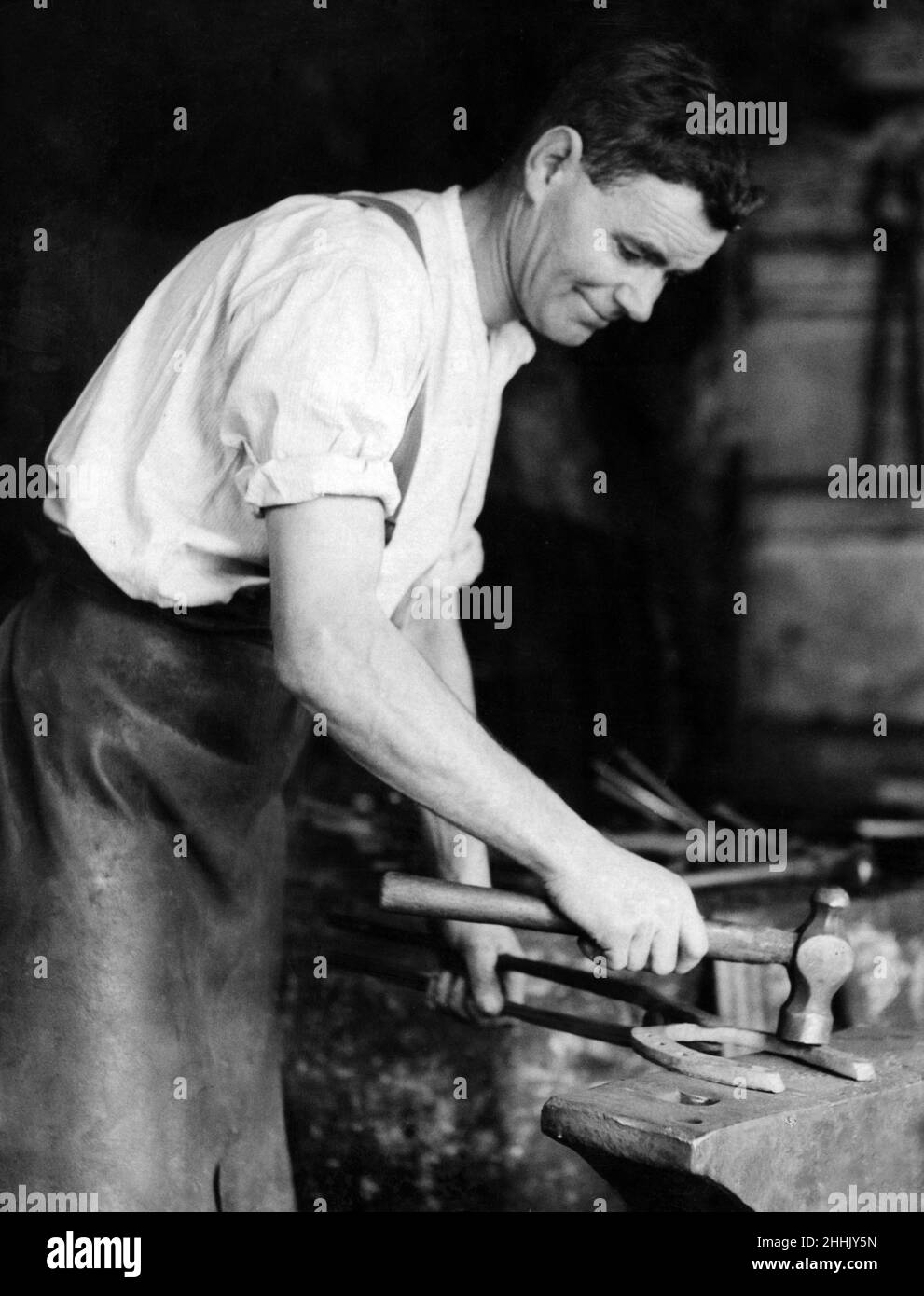 Mr A Smith, the smith of the forge, Sutton Valence, Kent. 5th November ...