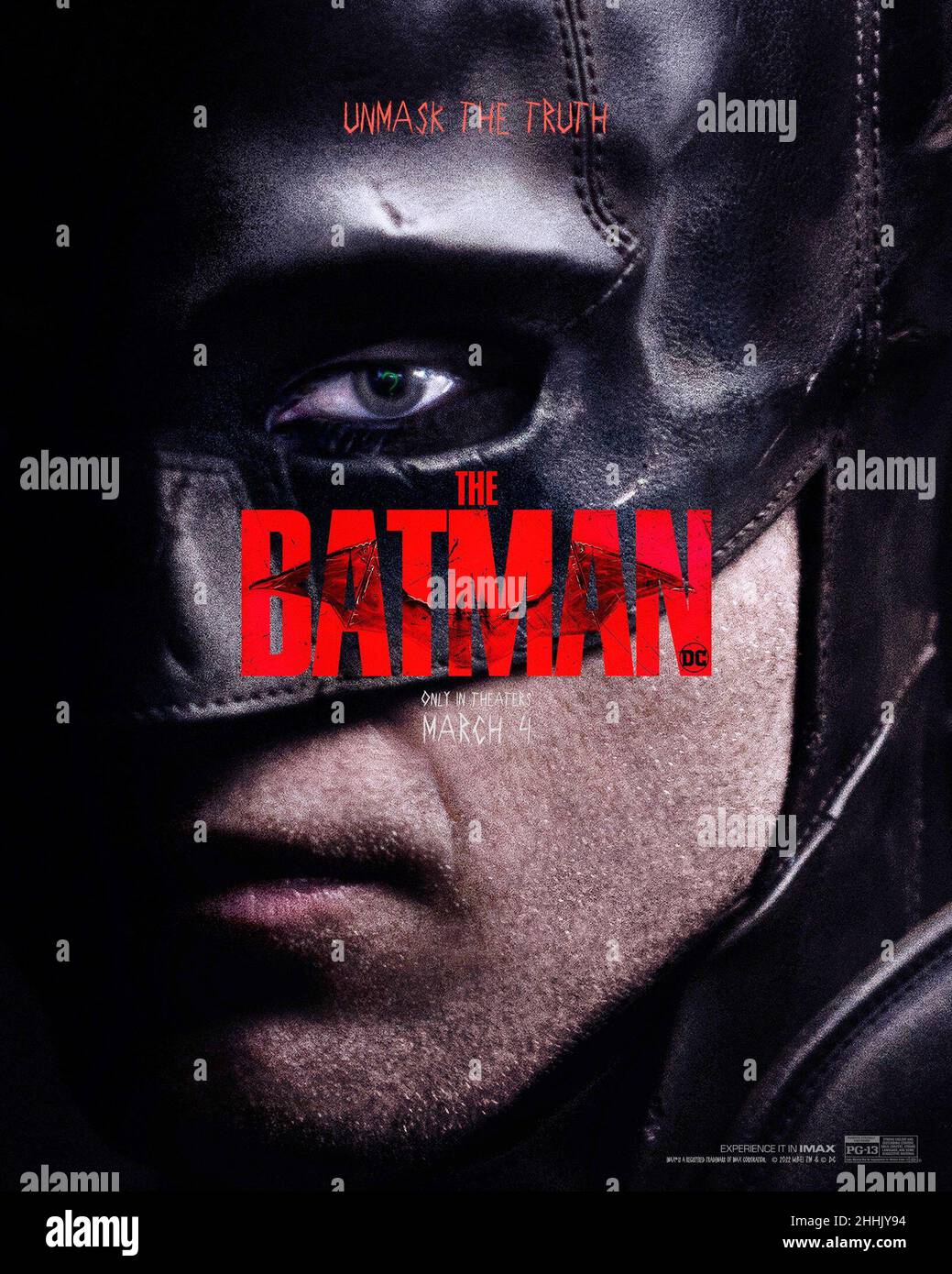 THE BATMAN, US poster, Robert Pattinson as Batman, 2022. © Warner Bros ...