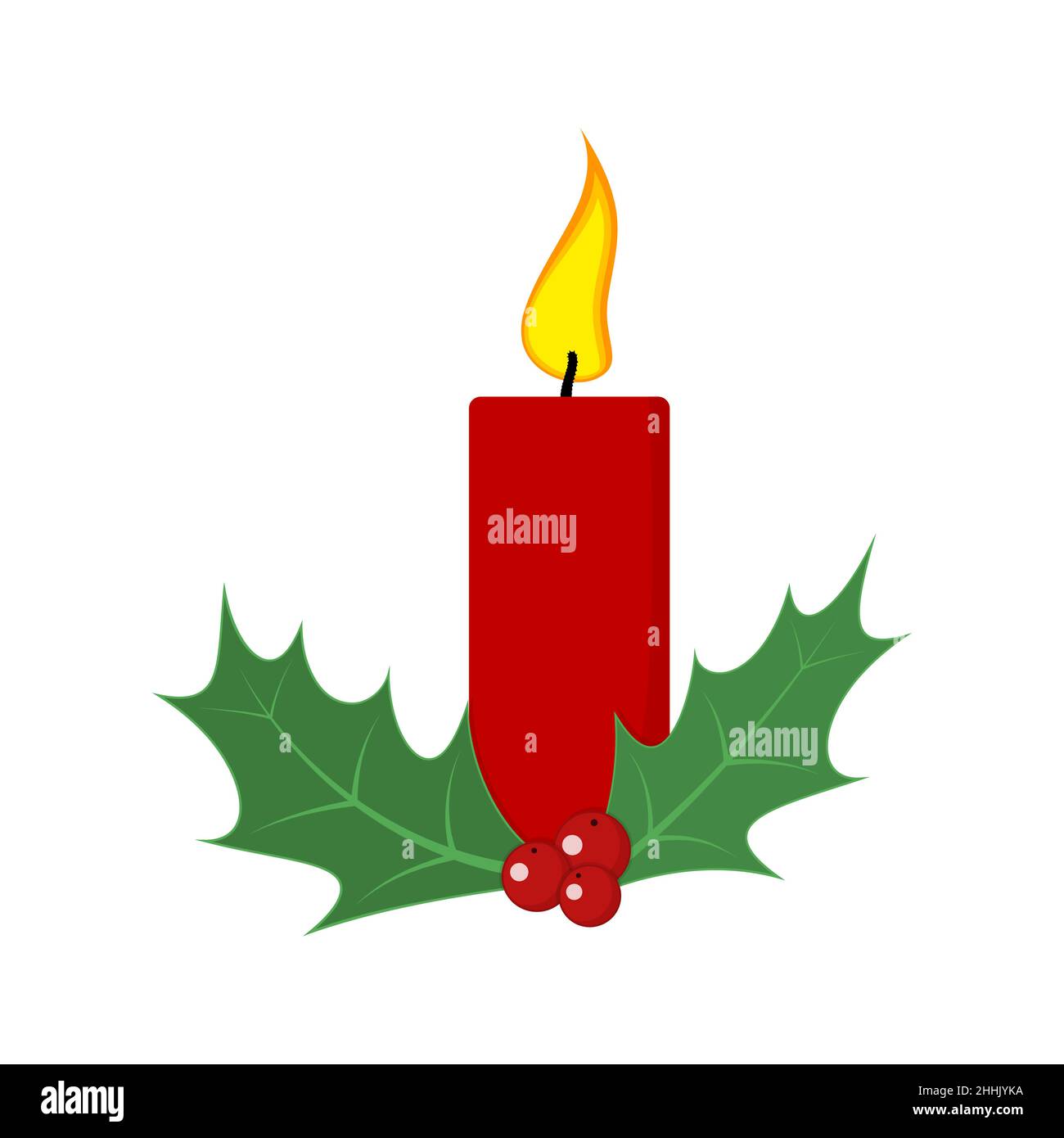 Holly leaf cartoon Stock Vector Images - Alamy