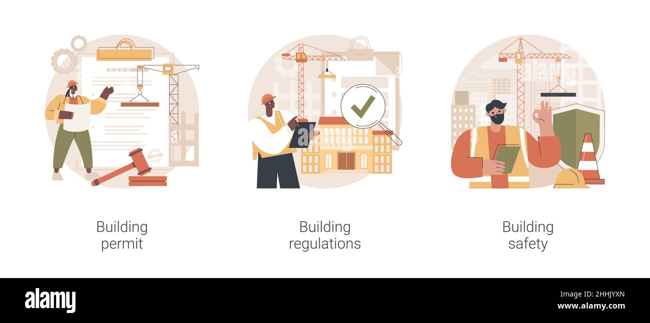 Construction business abstract concept vector illustrations Stock ...