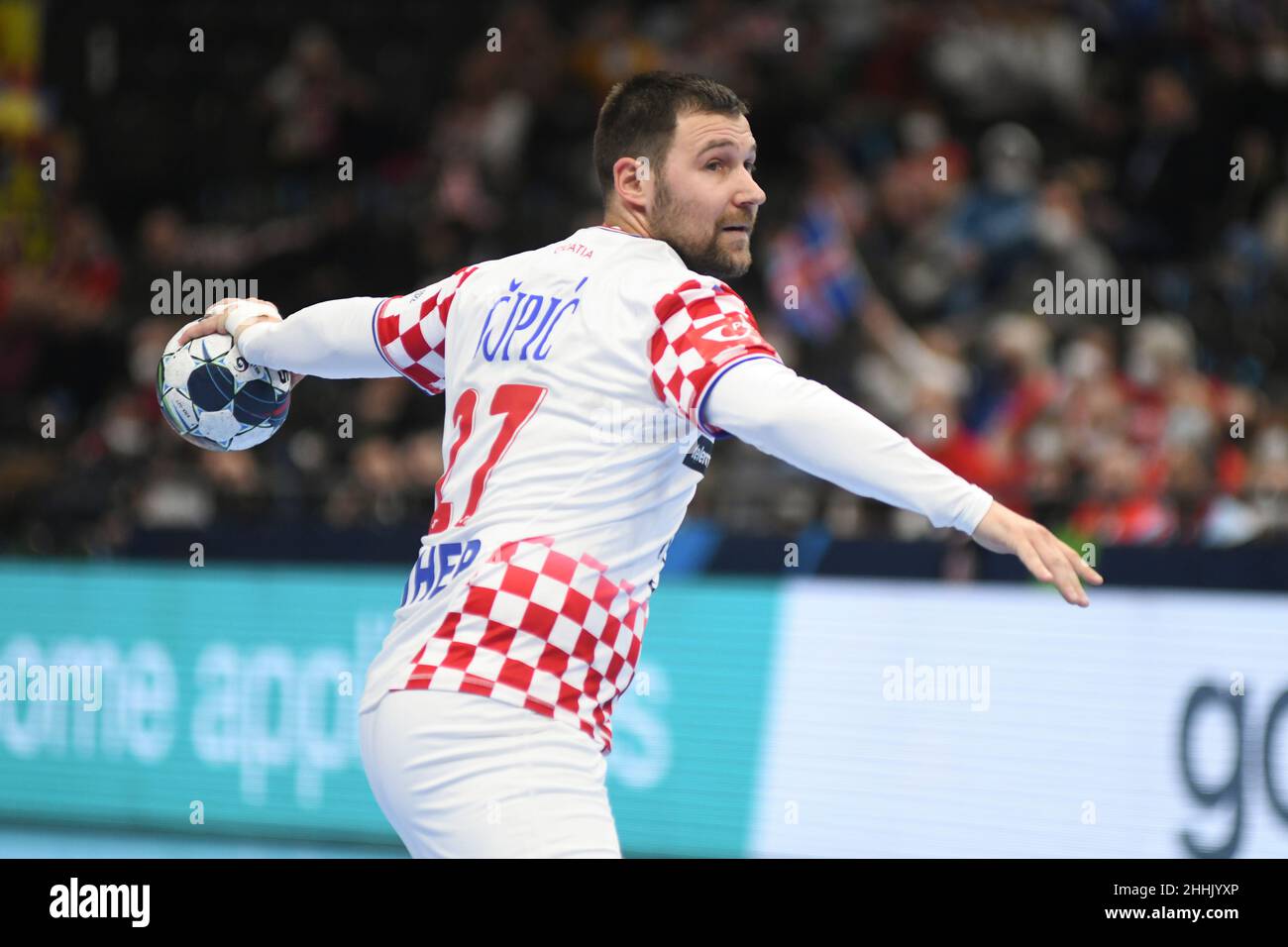 Ivan Cupic (Croatia). EHF Euro 2022. Main Round Stock Photo - Alamy