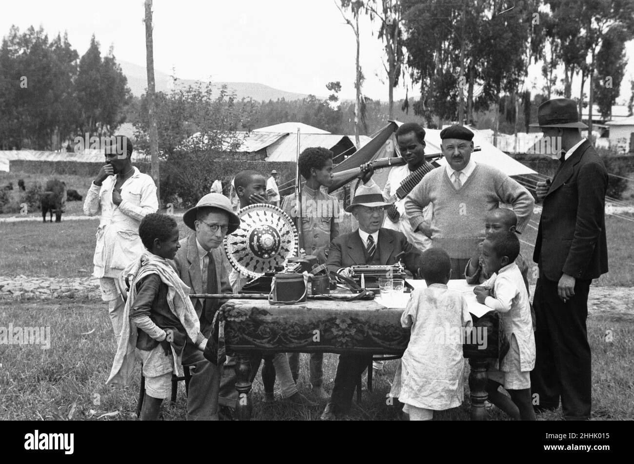 Abyssinian War September 1935Foreign correspondents reporting from ...