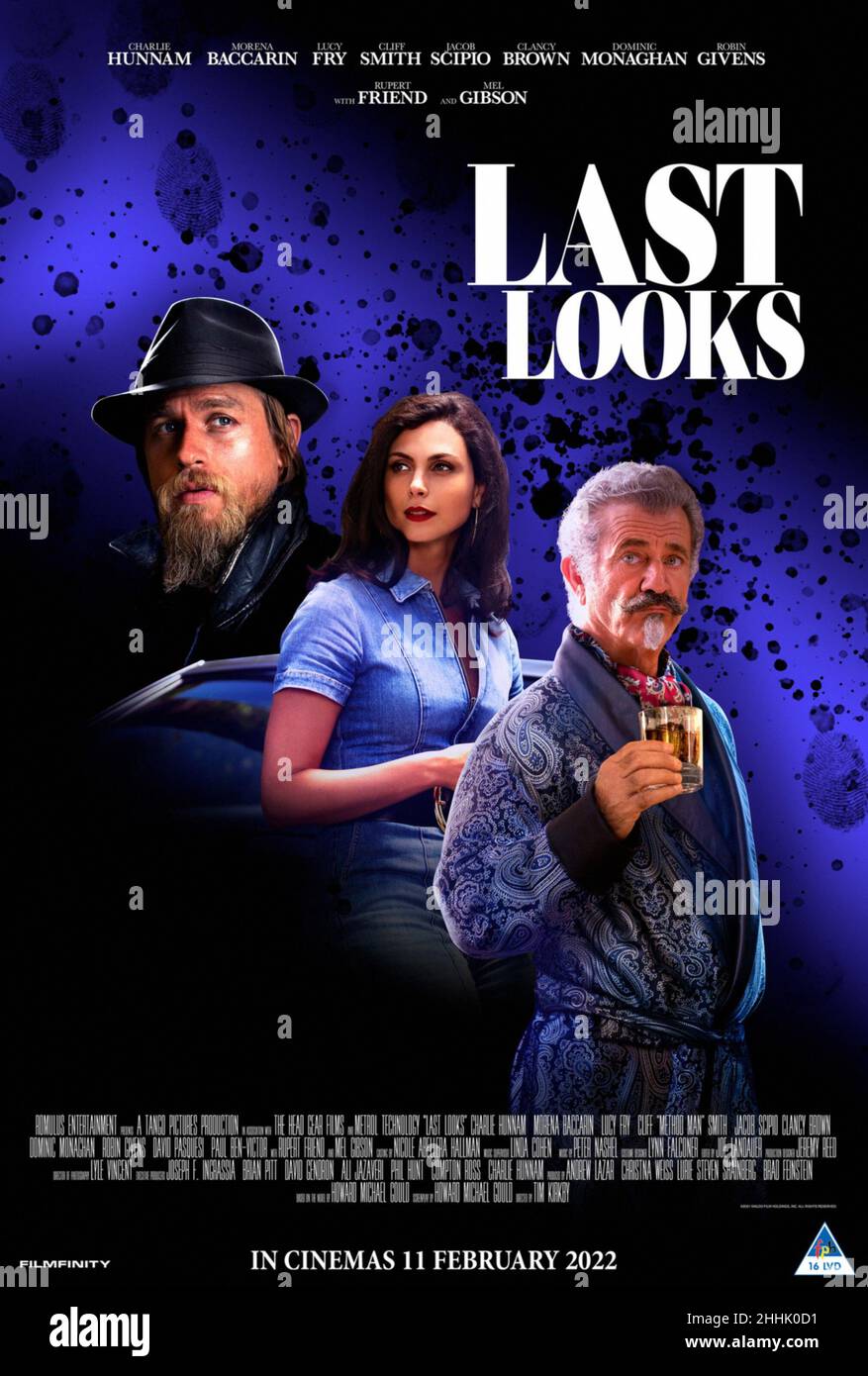 LAST LOOKS, poster, from left: Charlie Hunnam, Morena Baccarin, Mel ...