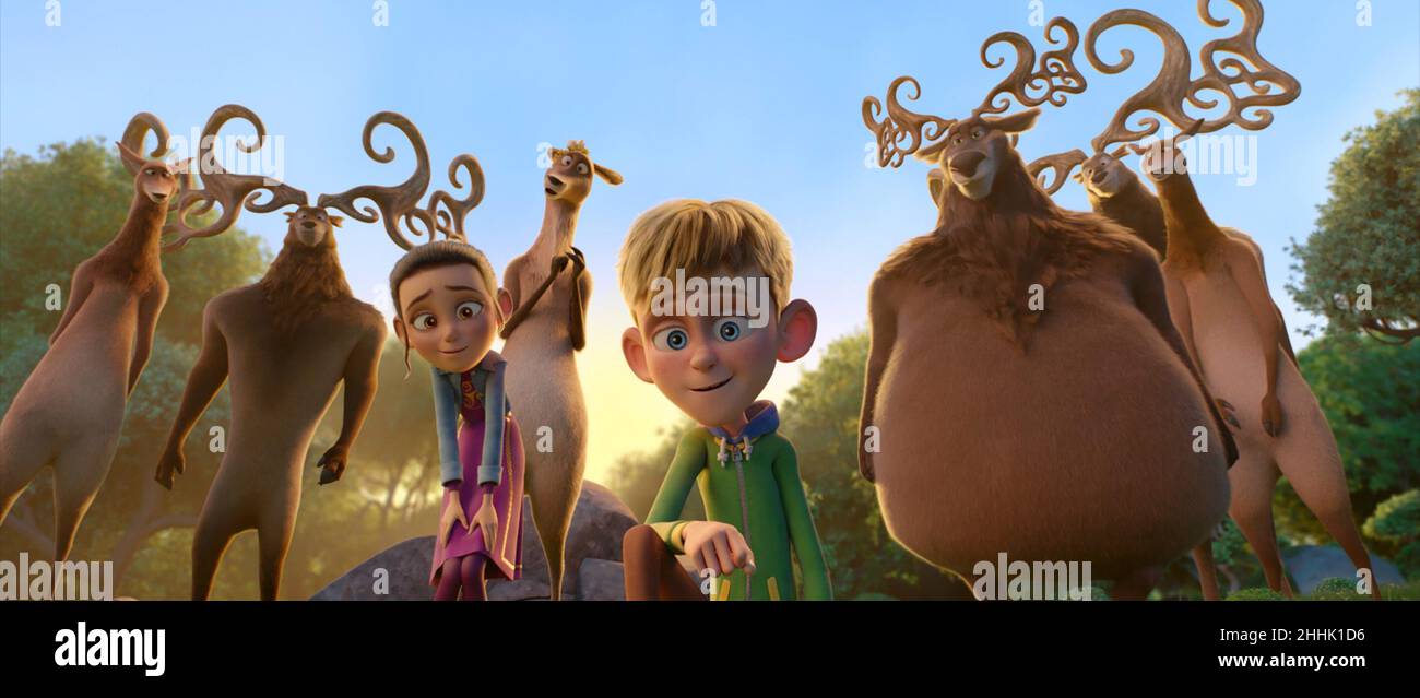 RIVERDANCE: THE ANIMATED ADVENTURE, front, from left: Moya (voice ...