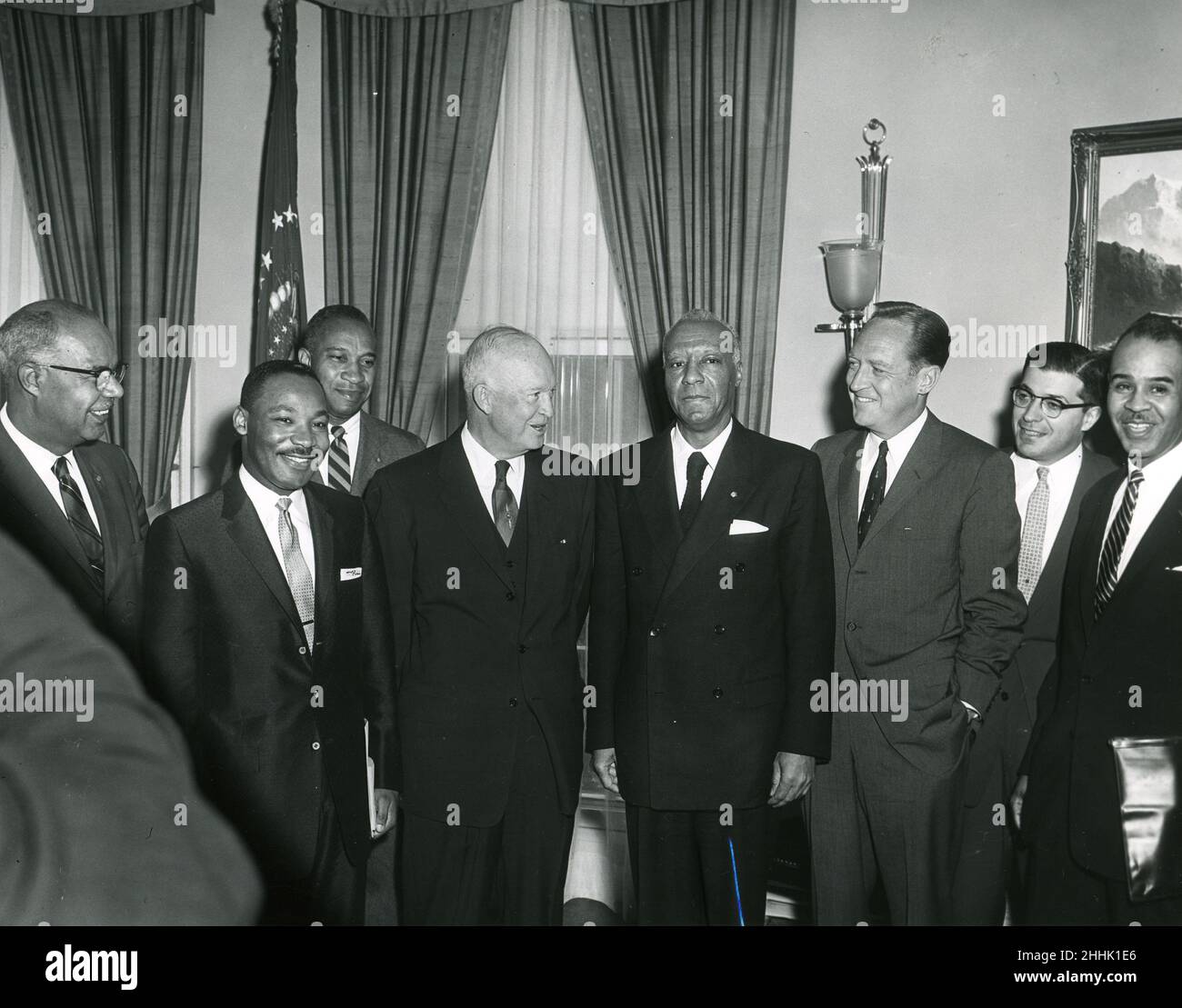White House, June 23, 1958 -- President Eisenhower meets with Negro ...