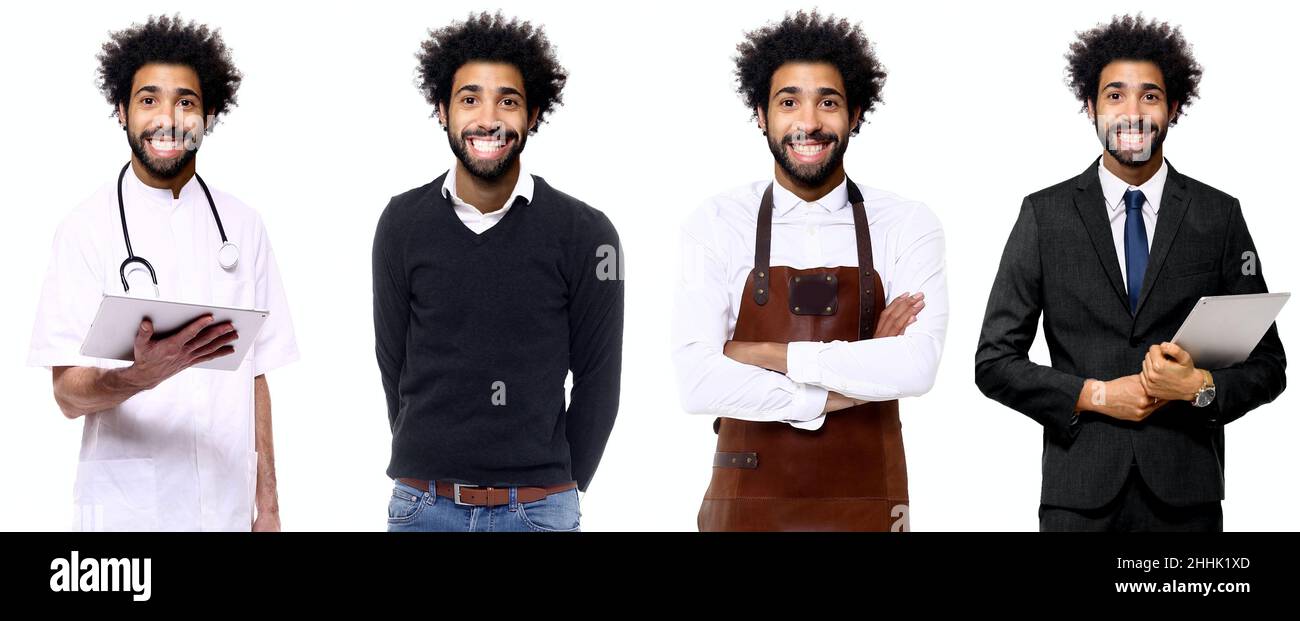 Beautiful man with different professions Stock Photo - Alamy