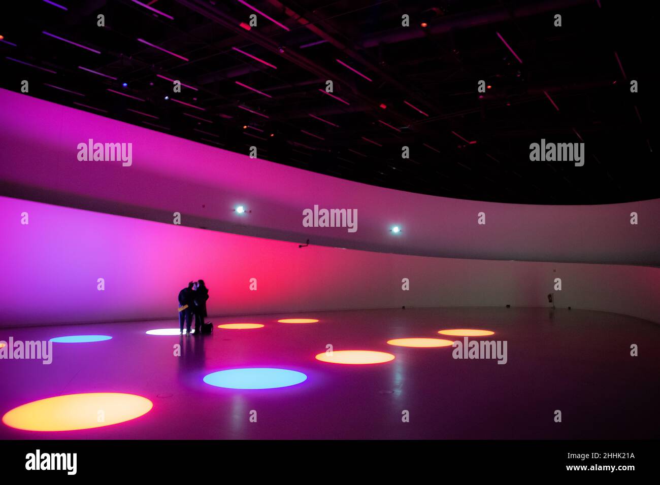 Maat Museum Light Show art Stock Photo - Alamy