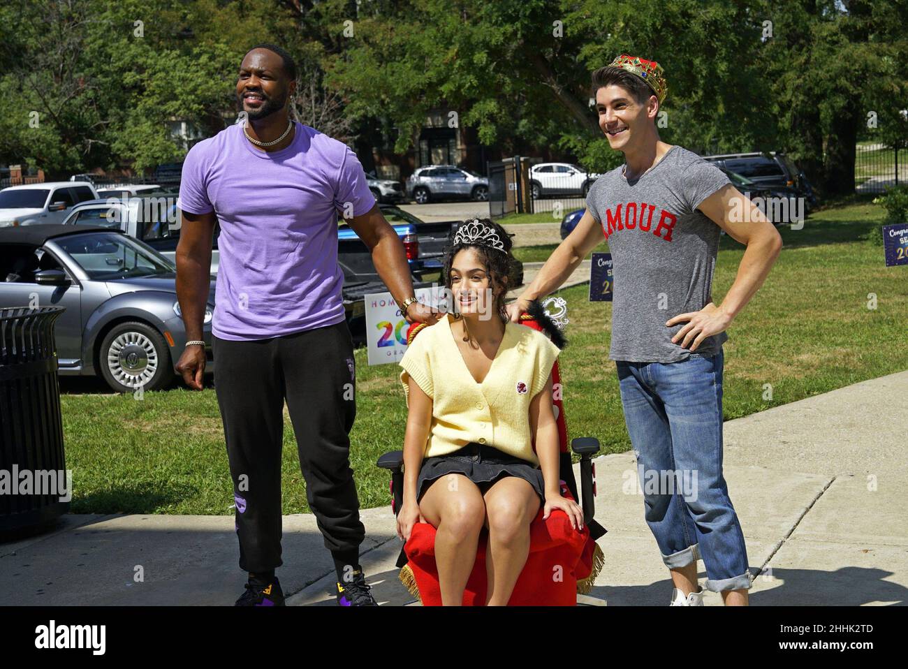 THE BIG LEAP, from left: Ser'Darius Blain, Bryanna Colon, Adam Kaplan ...