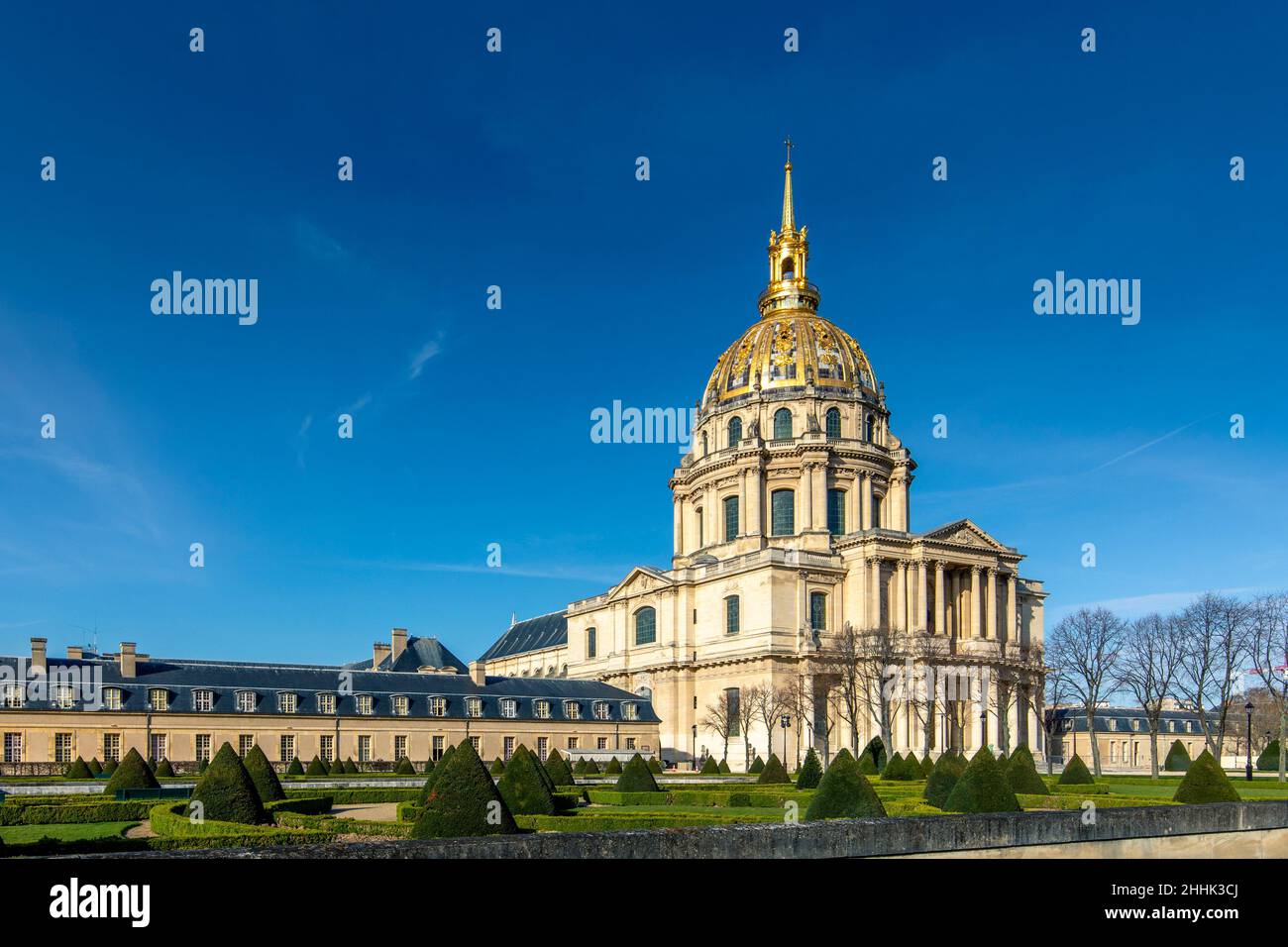 Paris, France - March 28, 2021: Les Invalides is a complex of museums ...