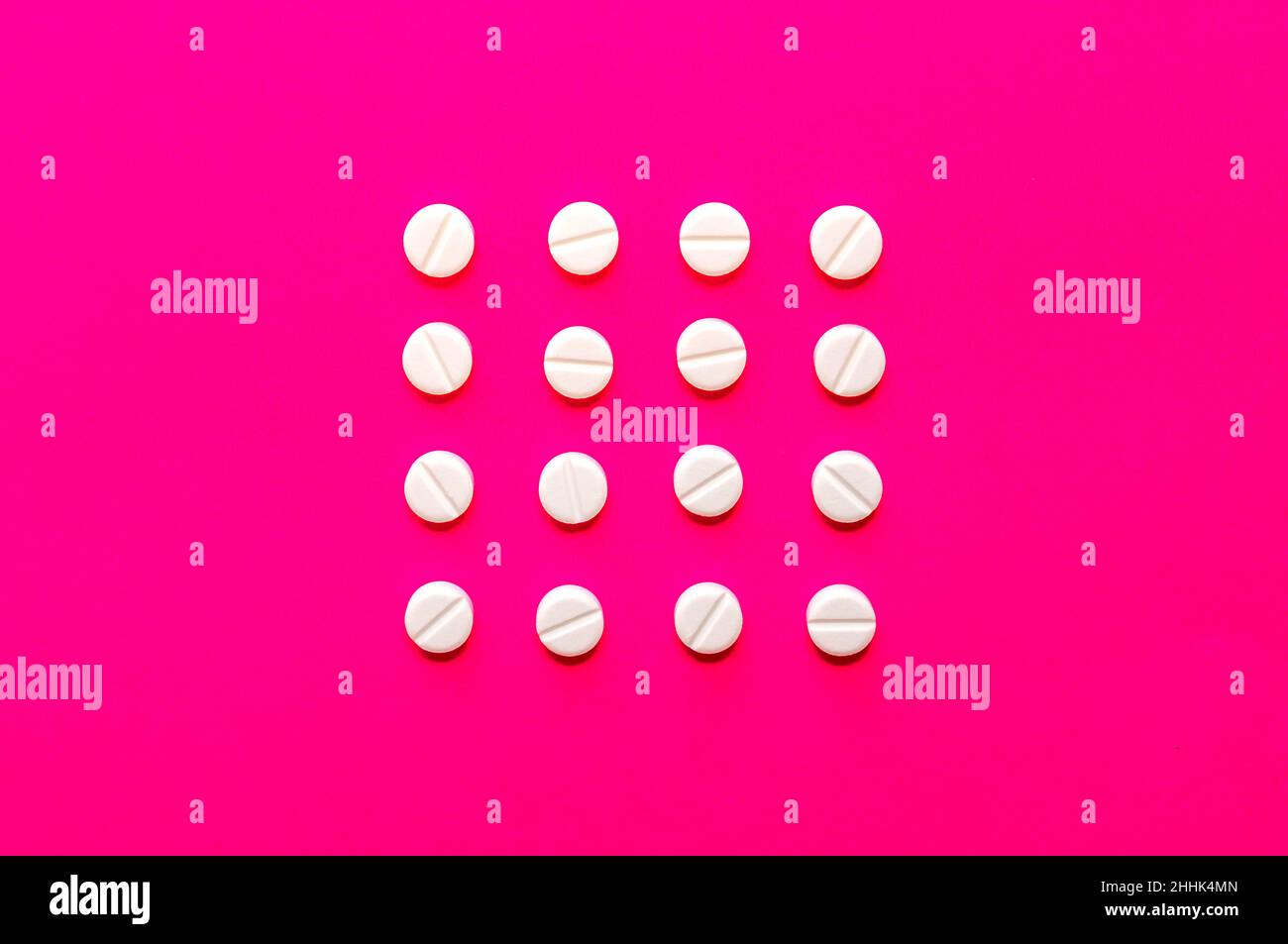 Pink tablets in form hi-res stock photography and images - Alamy