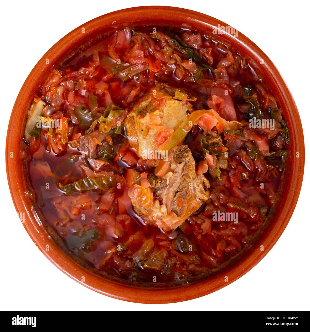 Red beetroot cabbage soup Cut Out Stock Images & Pictures - Alamy