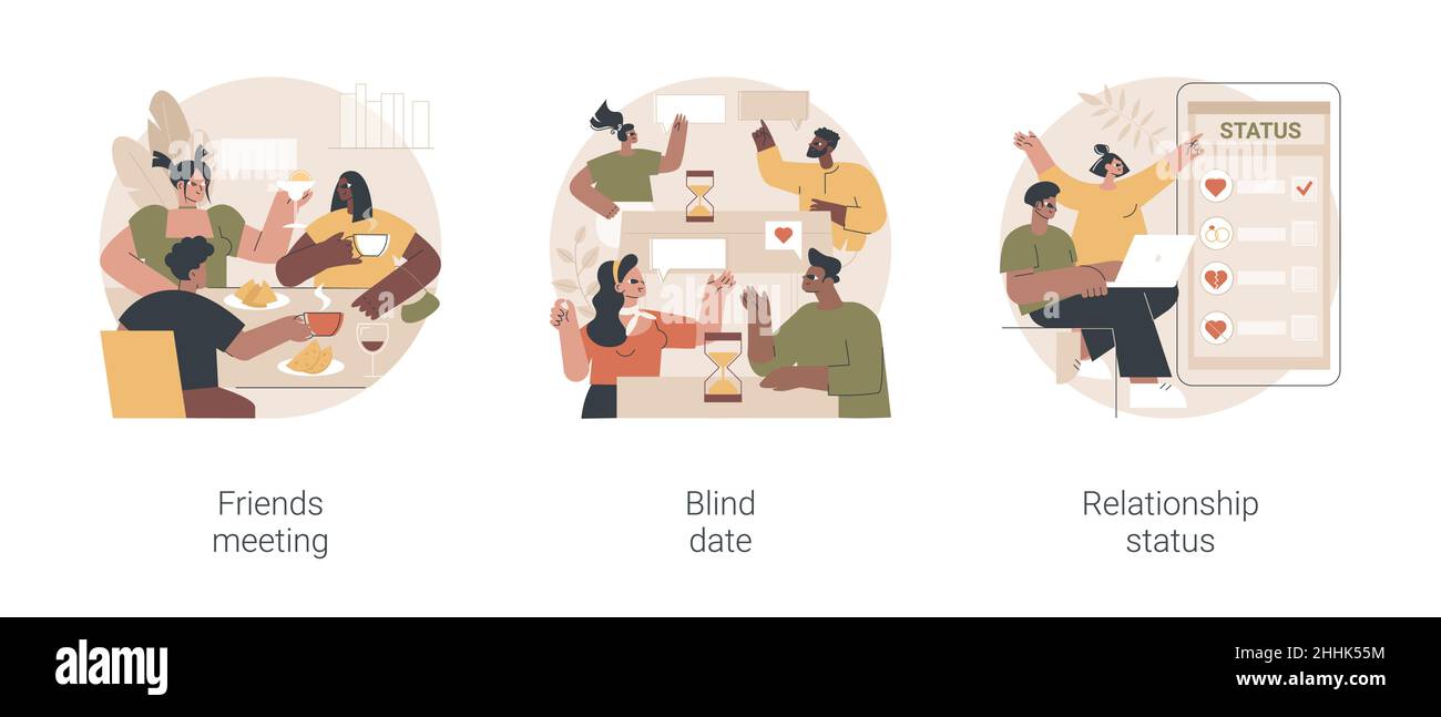 Social interactions abstract concept vector illustrations Stock Vector ...