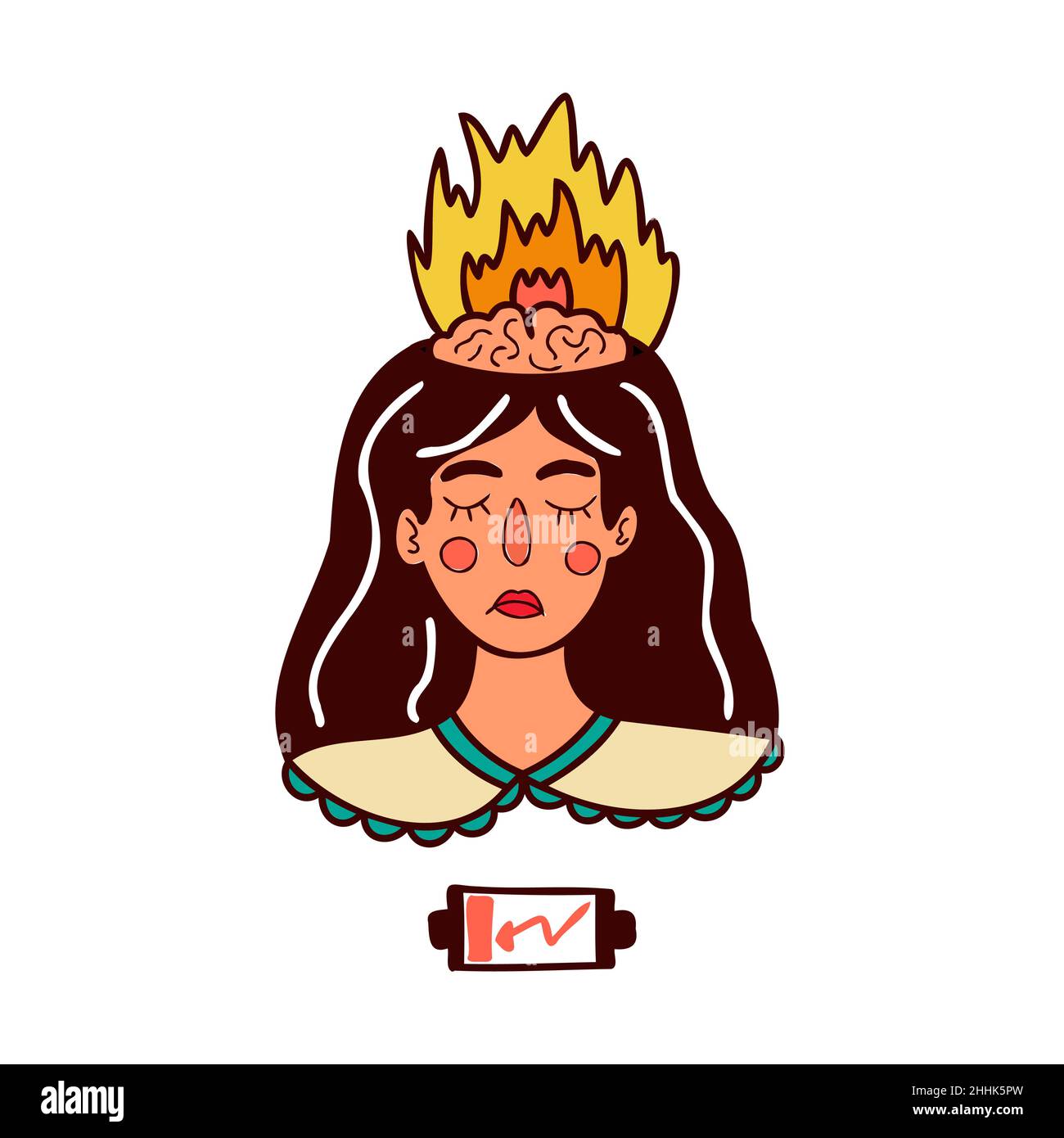 Table anxiety Stock Vector Images - Alamy