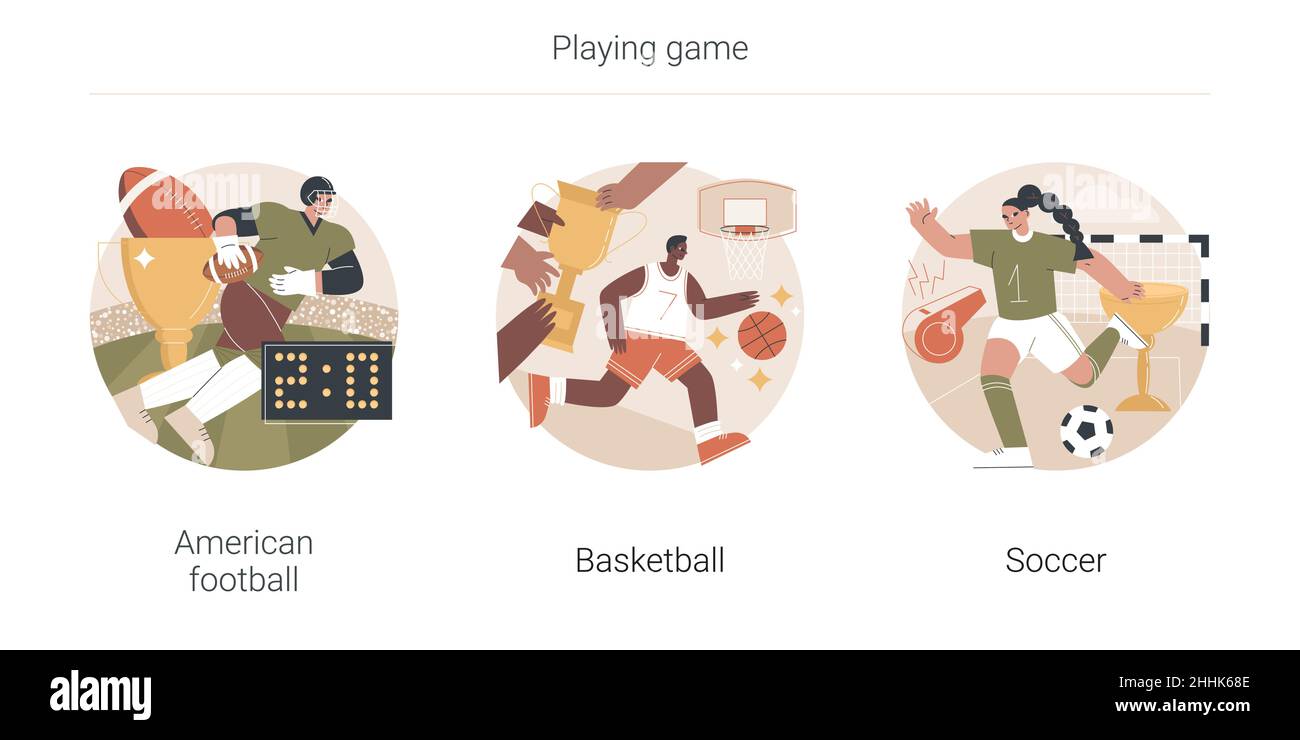 Playing game abstract concept vector illustrations Stock Vector Image ...