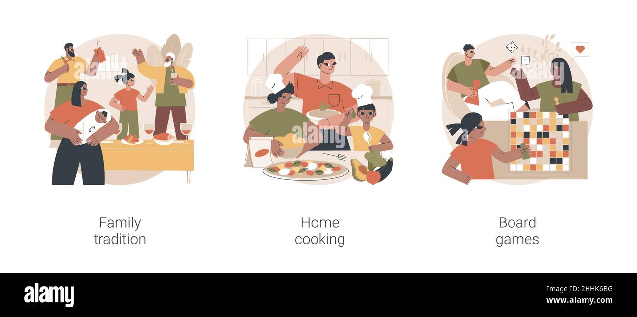 Gathering together abstract concept vector illustrations Stock Vector ...