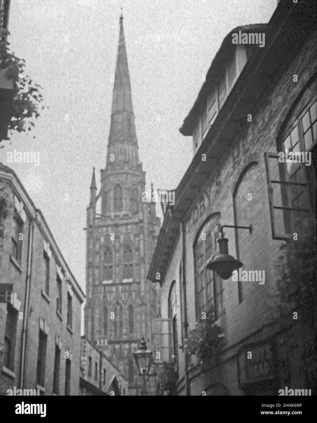 A view of the Spire of St Michael's cathedral, Coventry, taken from ...