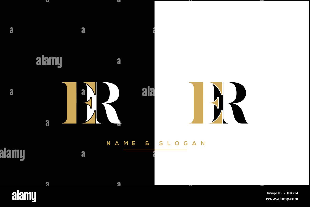 ER, RE Abstract Letters Logo MONOGRAM Stock Vector Image & Art - Alamy