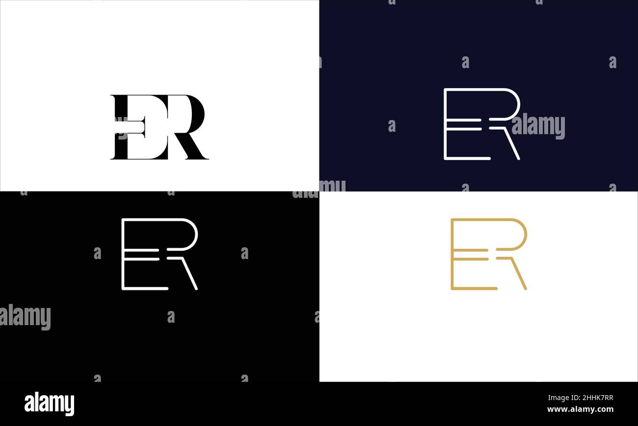 Er real estate logo hi-res stock photography and images - Alamy