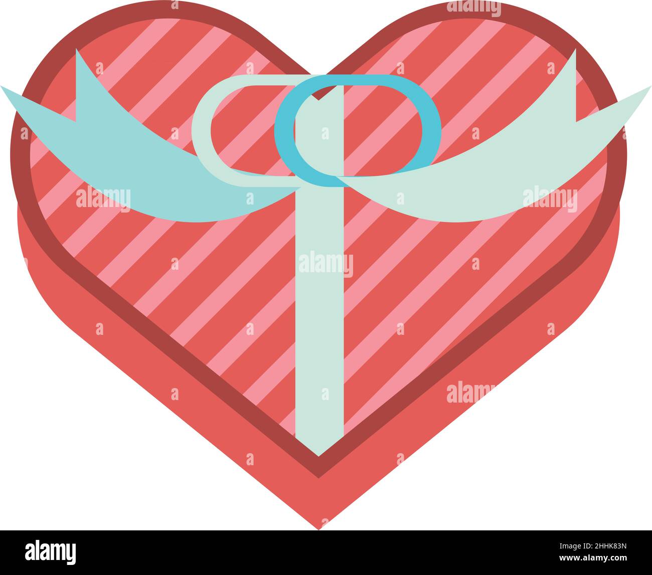 heart gift box Stock Vector Image & Art - Alamy