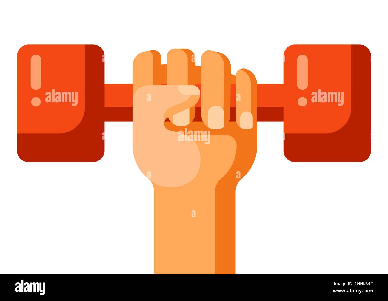 Silhouette hand holding dumbbell weight hi-res stock photography and ...