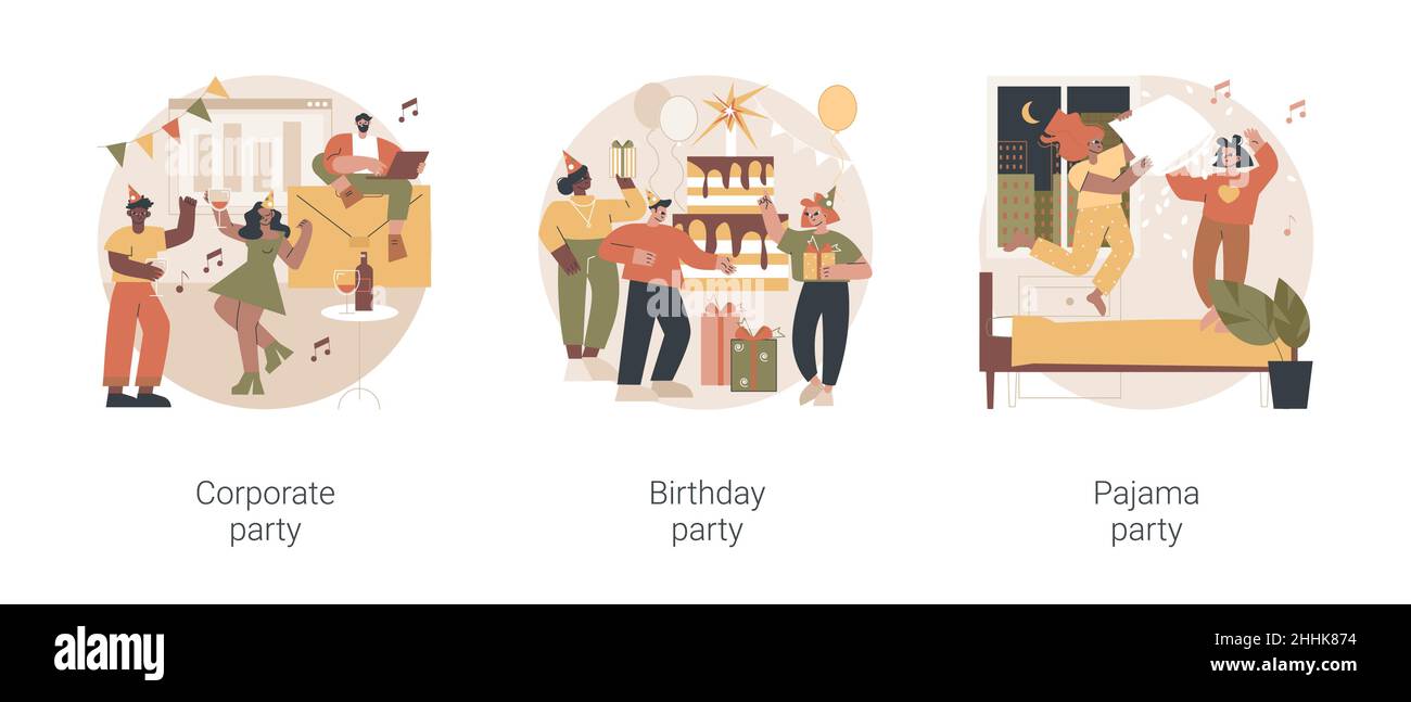 Celebration event abstract concept vector illustrations Stock Vector ...