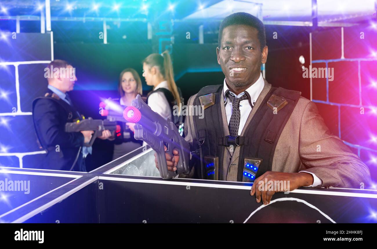 Team laser tag gun hi-res stock photography and images - Alamy
