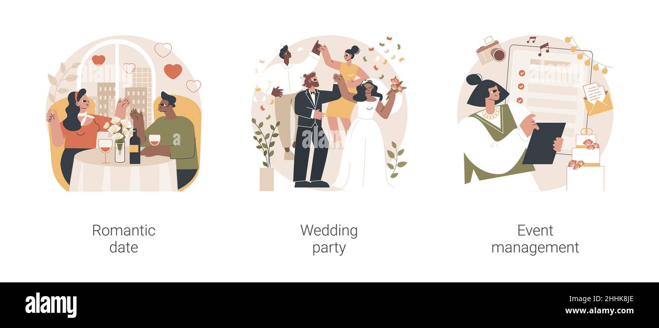 Love story abstract concept vector illustrations Stock Vector Image ...