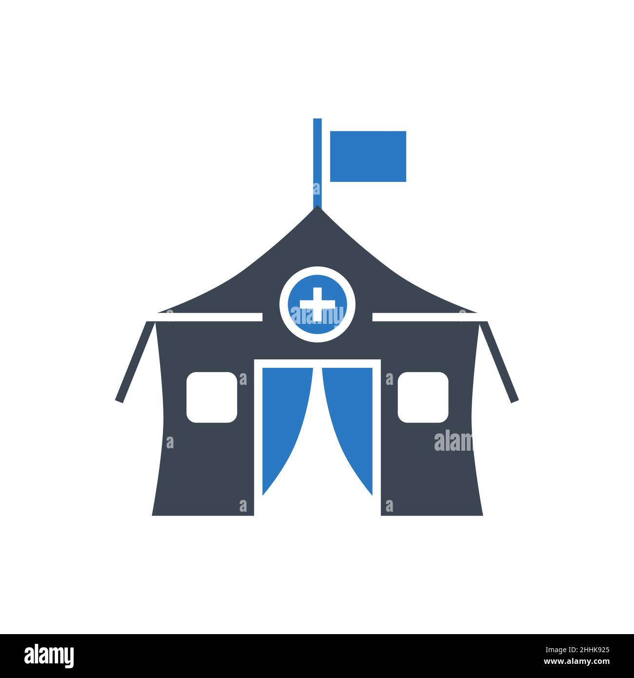 Medical tent related vector glyph icon Stock Vector Image & Art - Alamy