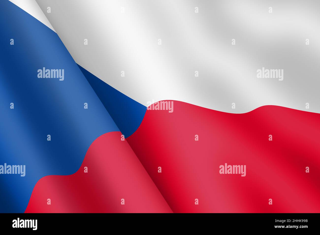 Czech flag waving hi-res stock photography and images - Alamy