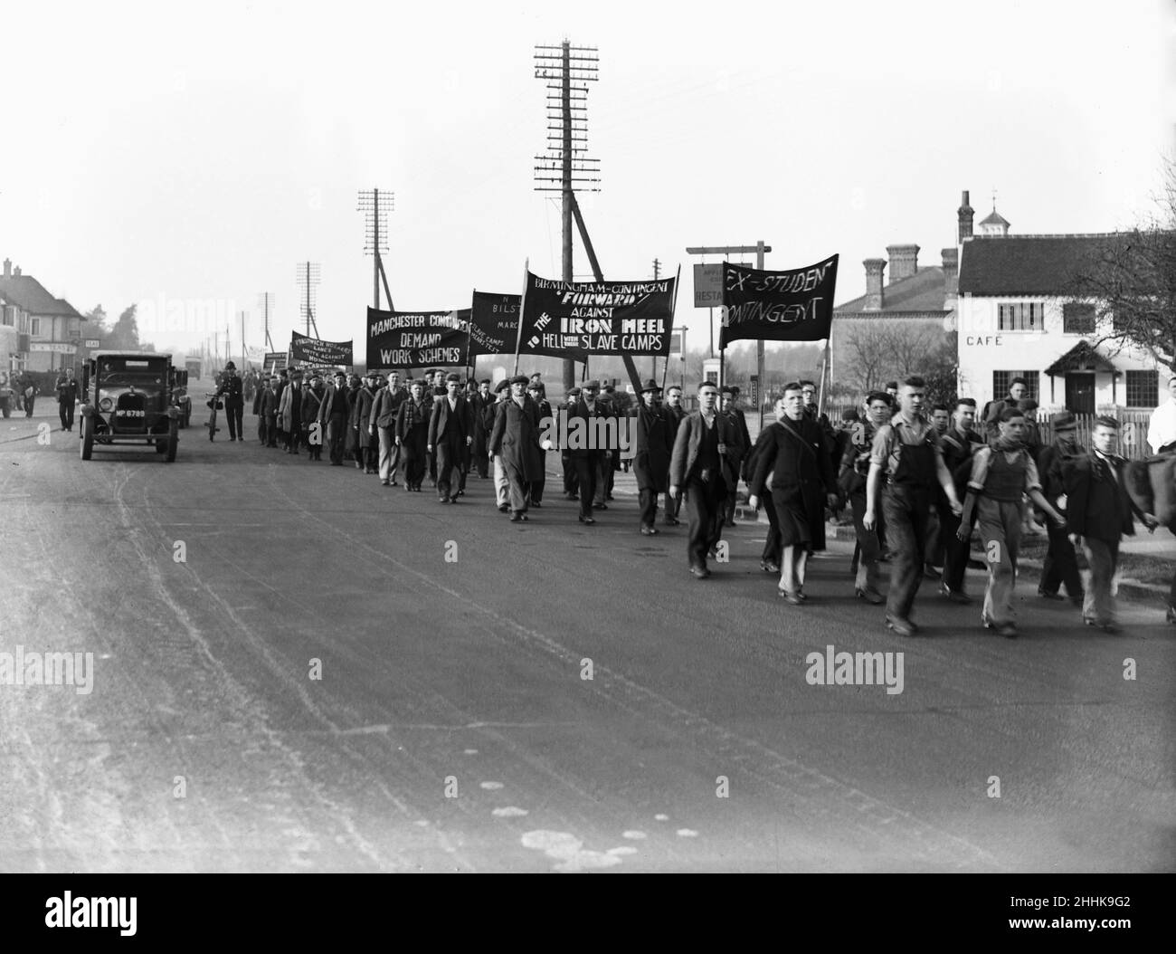 National Unemployed Workers Movement (NUWM) Hunger March seen here ...