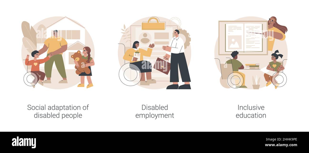 Social environment abstract concept vector illustrations Stock Vector ...