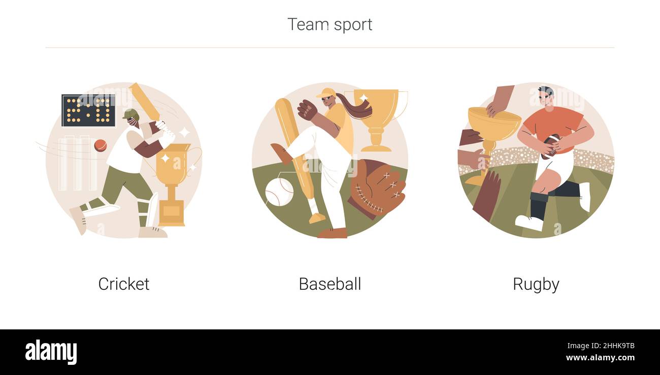 Team sport abstract concept vector illustrations Stock Vector Image ...