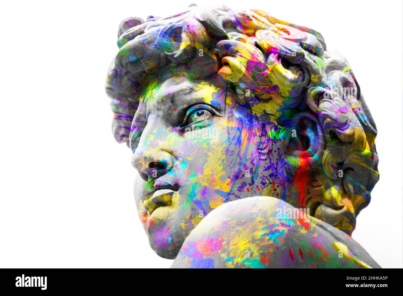 David by Michelangelo isolated , Renaissance sculpture created in ...