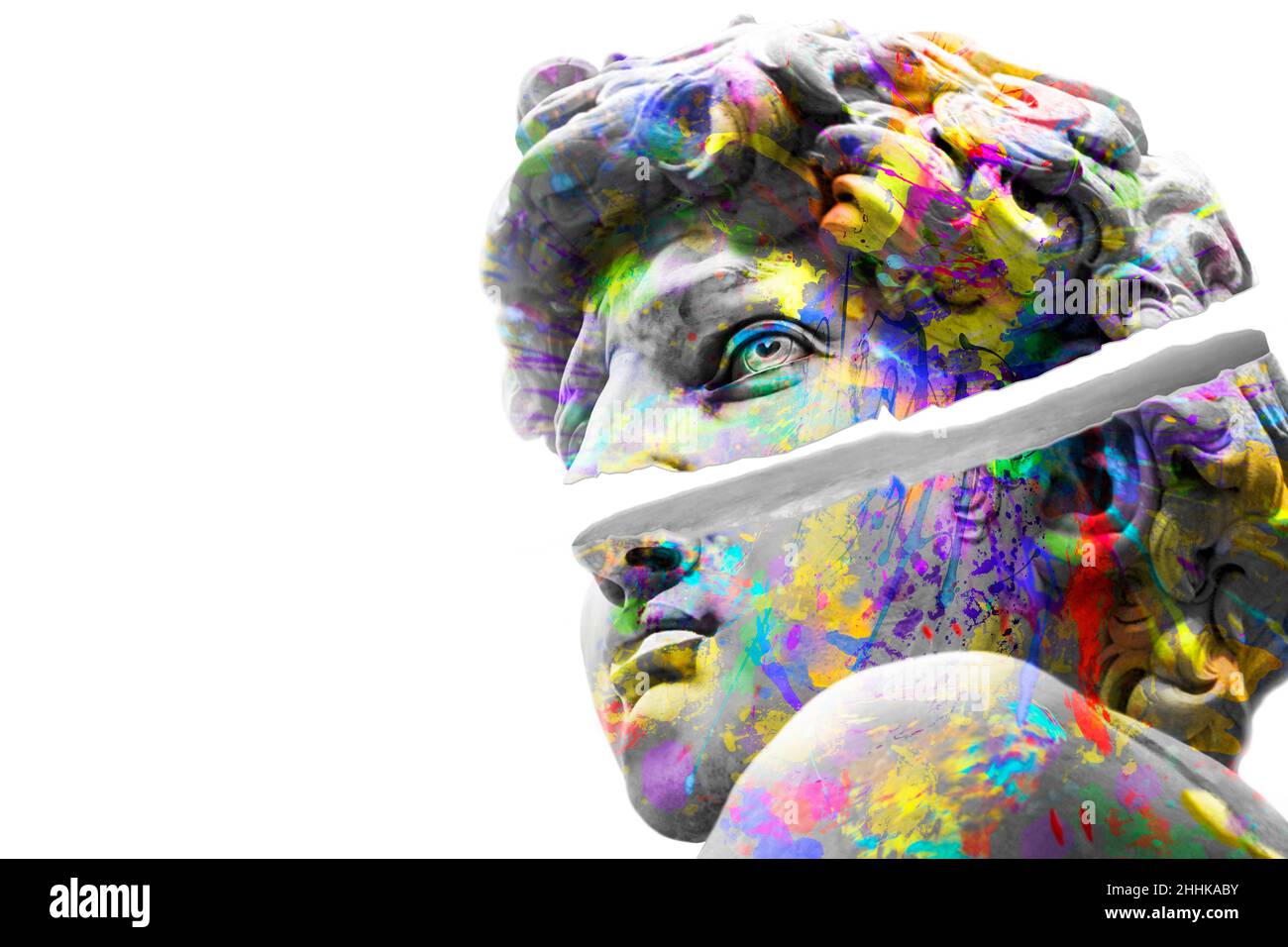 David by Michelangelo isolated , Renaissance sculpture created in ...