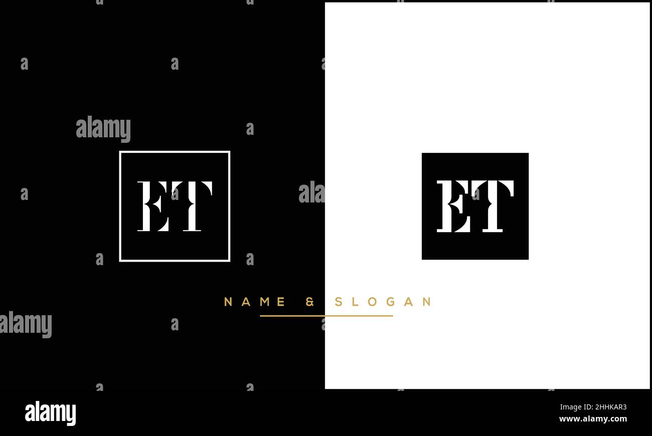 Et real estate logo Stock Vector Images - Alamy
