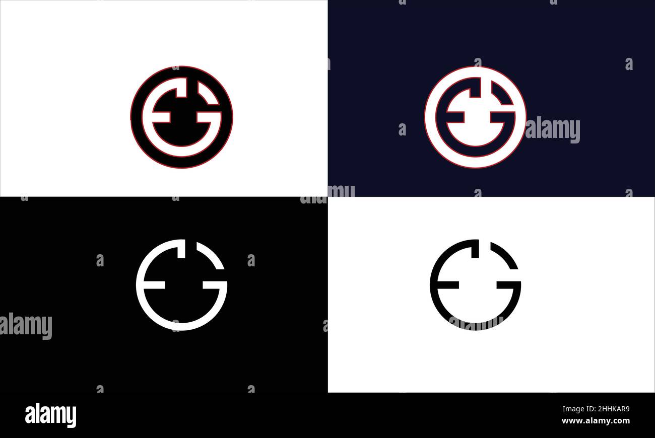 EG, GE Abstract Letters Logo Monogram Stock Vector Image & Art - Alamy