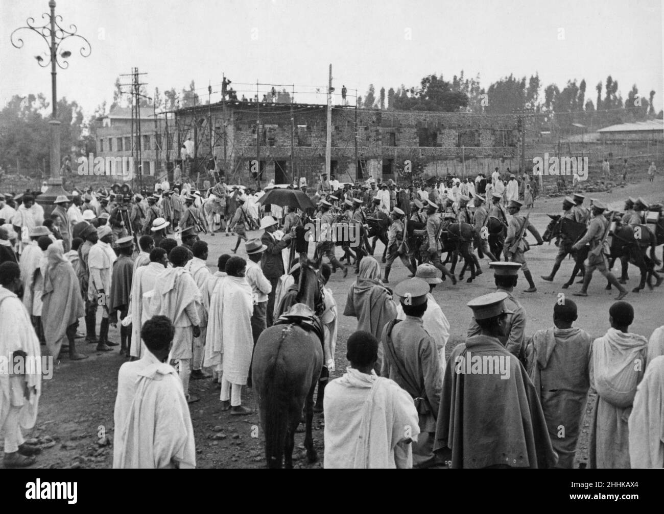 Abyssinian War September 1935Cavalry of the Abyssinian army seen ...